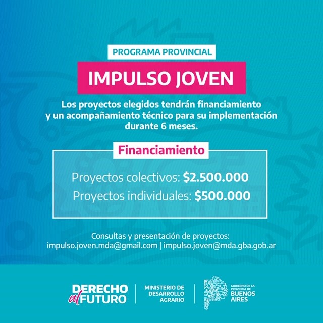 Programa para las Juventudes Rurales: "Impulso Jóven"
