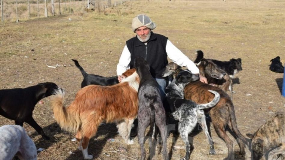 José Luís, el hombre que vive con 40 perros