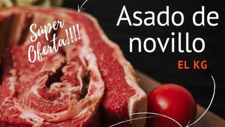 Espectacular asado de novillo al mejor precio en Supermercado Alvear